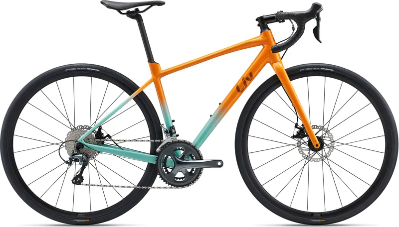 Liv Avail AR 2 Women's Endurance Road Bike - Marigold/Ocean Wave