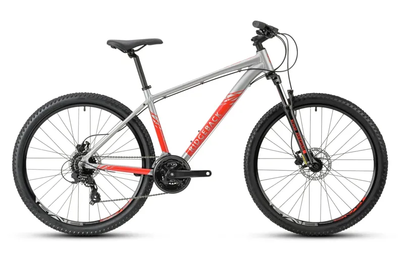 Ridgeback Terrain 4 27.5 inch 2025 Hardtail Mountain Bike - Grey/Red