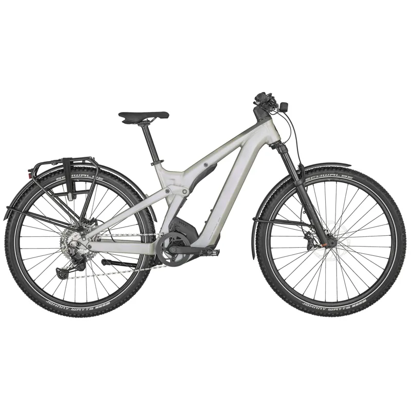 Scott Axis eRIDE FS 10 Electric Hybrid Bike - Lazerfish Silver