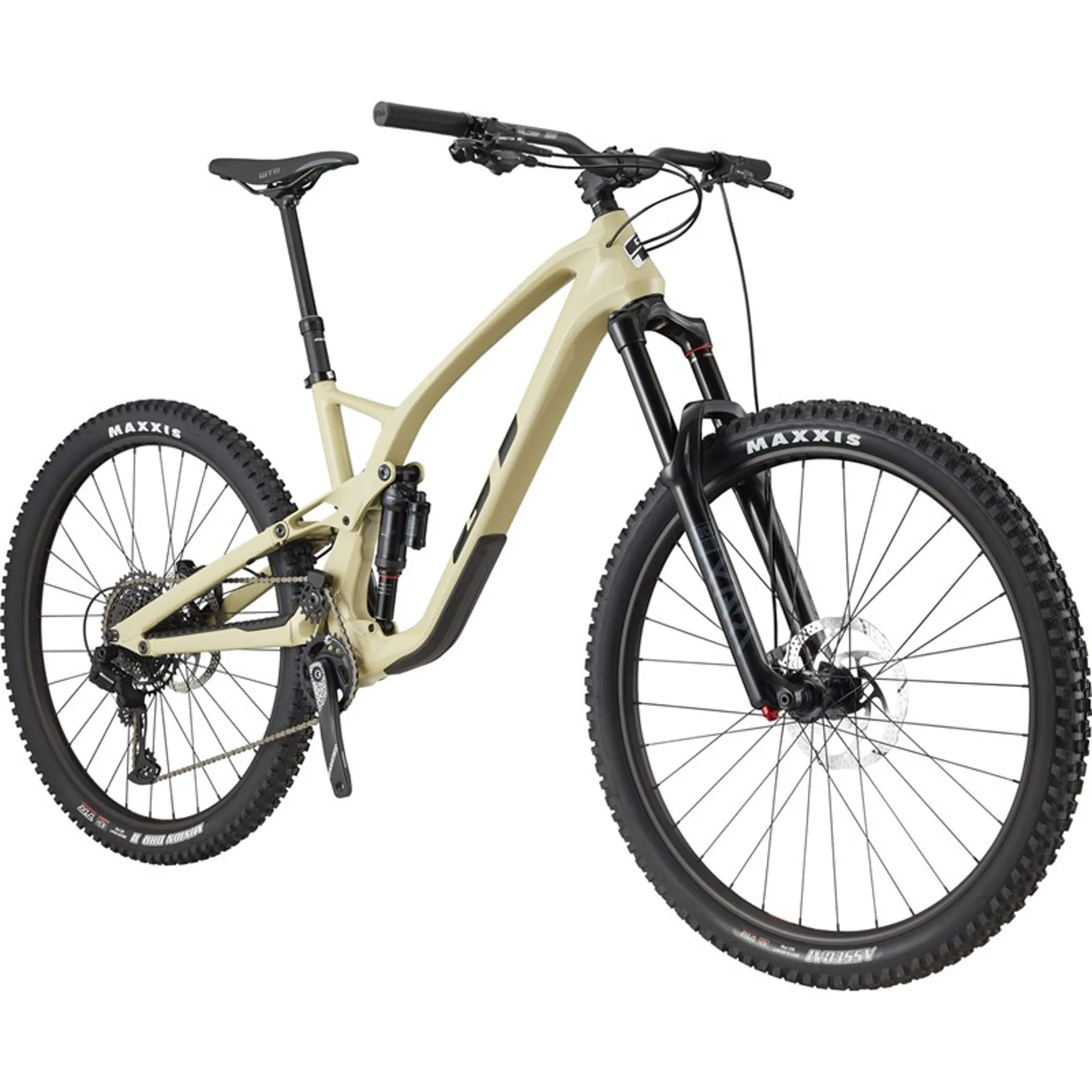 GT Force Carbon Elite Full Suspension Mountain Bike - Tan