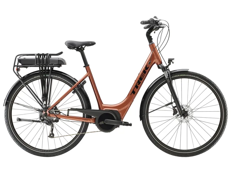 Trek Verve+ 1 Lowstep 300Wh Women's Electric Bike - Penny Flake