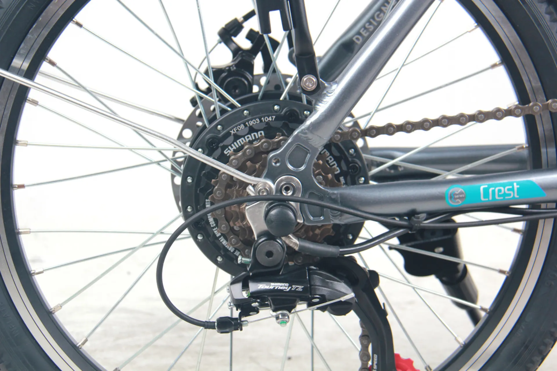 Falcon Crest 2023 Folding Electric Bike - Silver