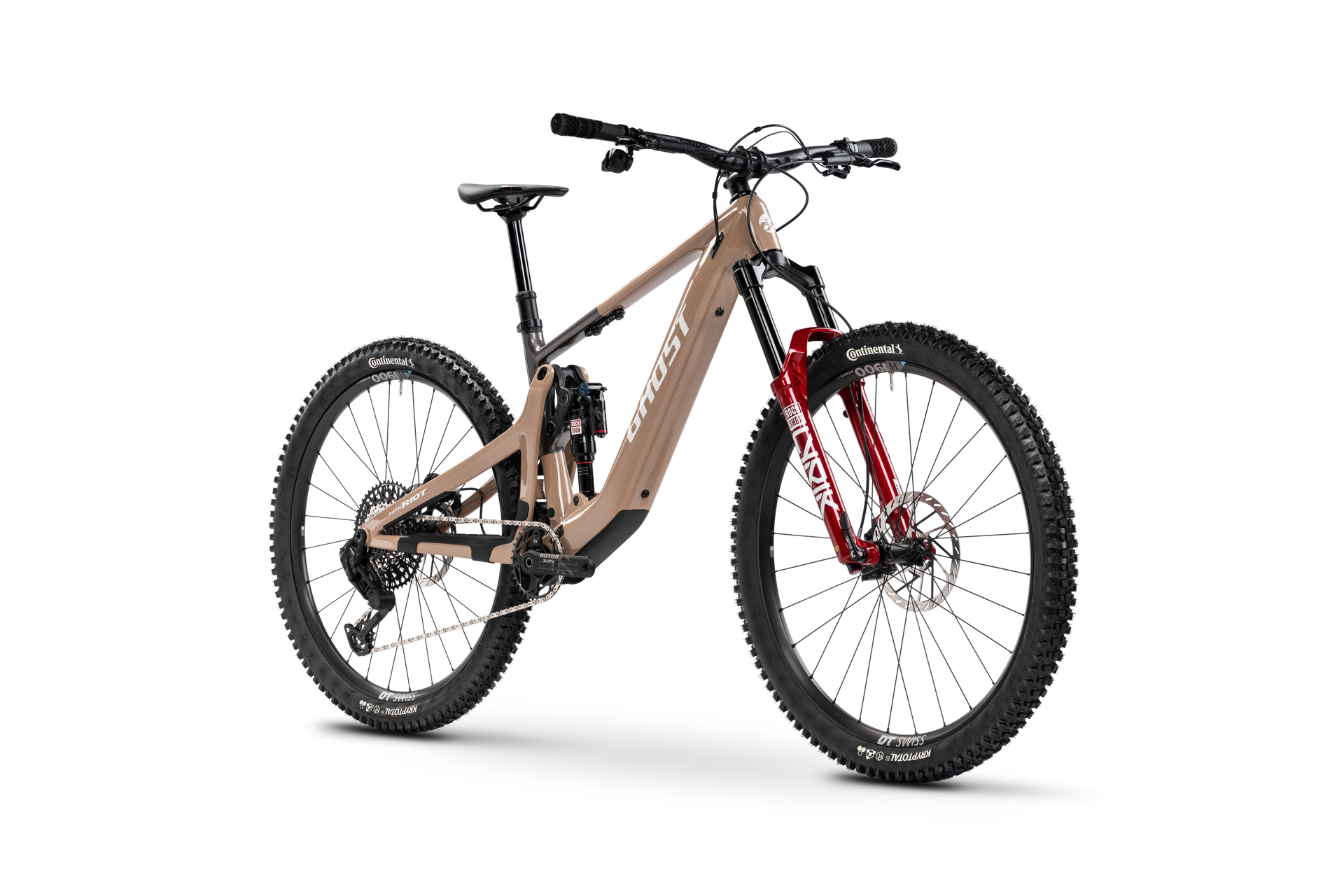 Ghost Path Riot CF Full Party 29er 2026 Electric Mountain Bike - Dusty Rose