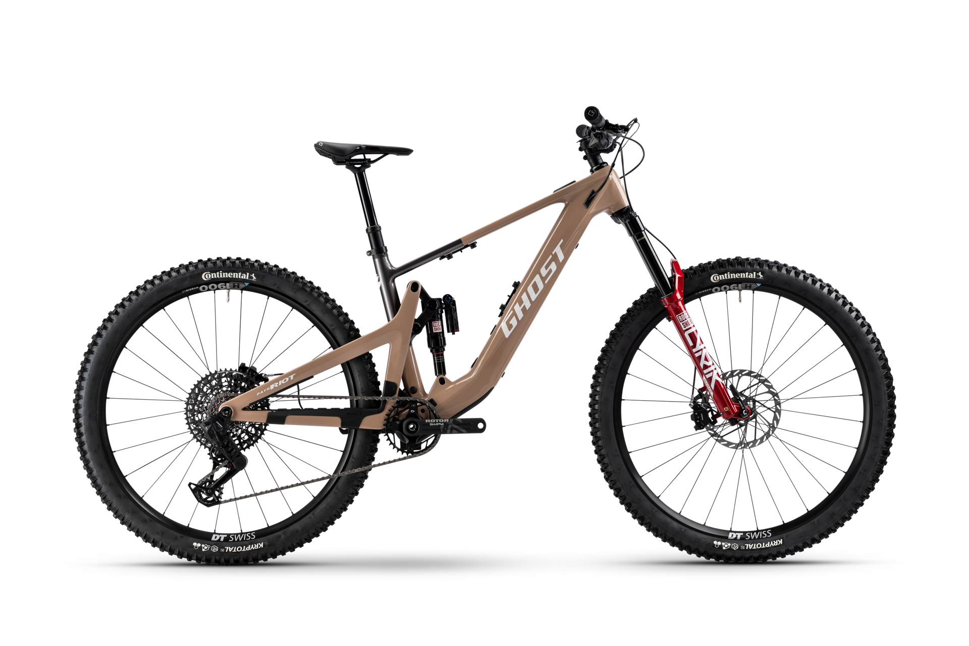 Ghost Path Riot CF Full Party 29er 2026 Electric Mountain Bike - Dusty Rose