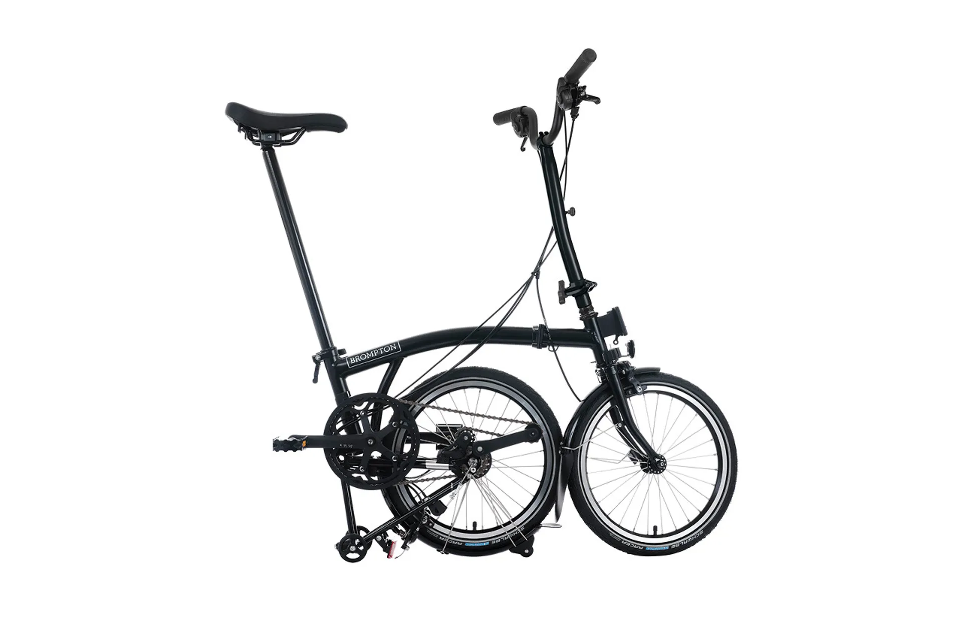 Brompton H12R C Line 12 Speed Folding Bike - Black Tele.Post Dynamo
