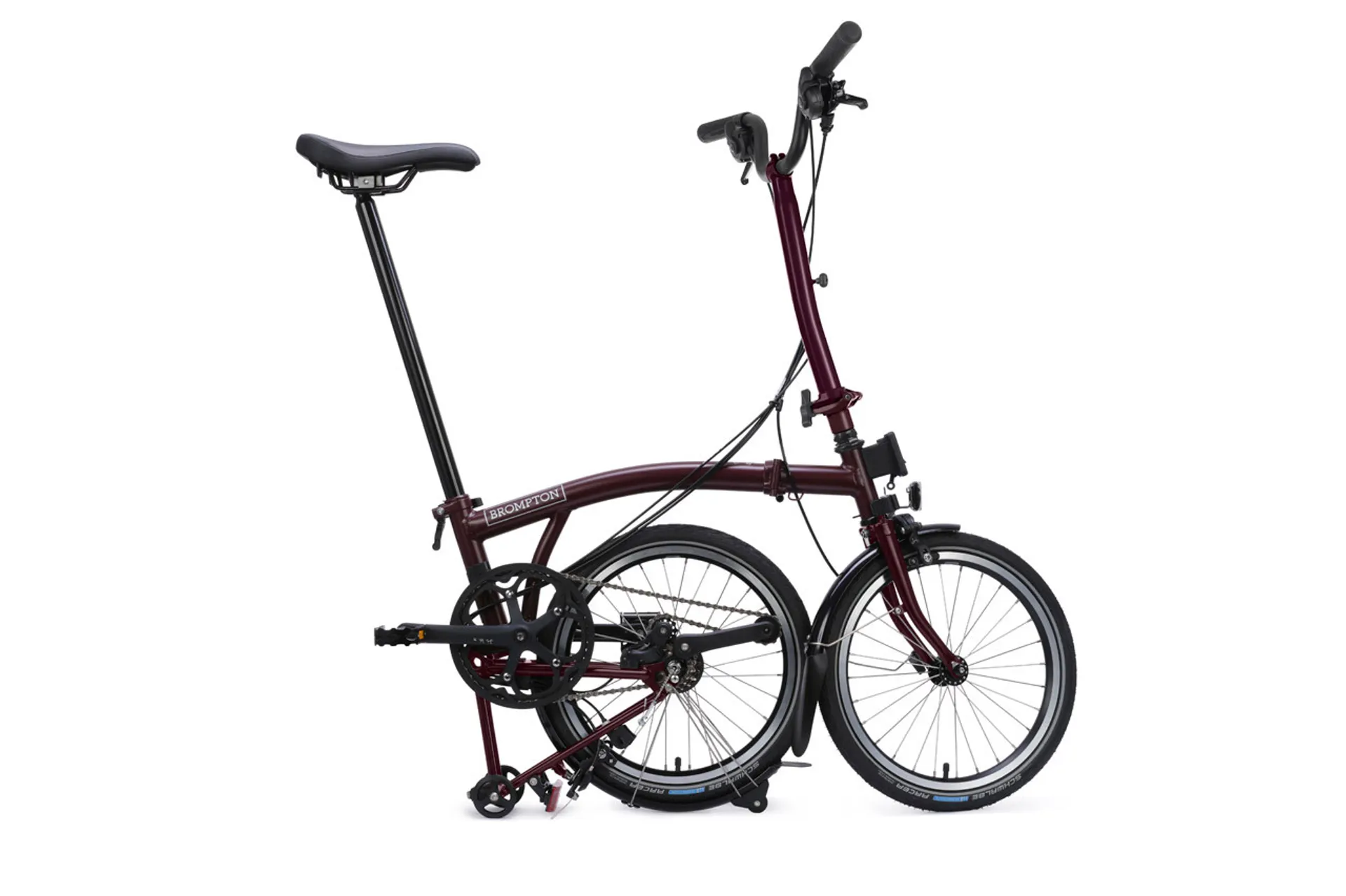 Brompton H12L C Line Ext.Post 12 Speed 2026 Folding Bike - Red Plum