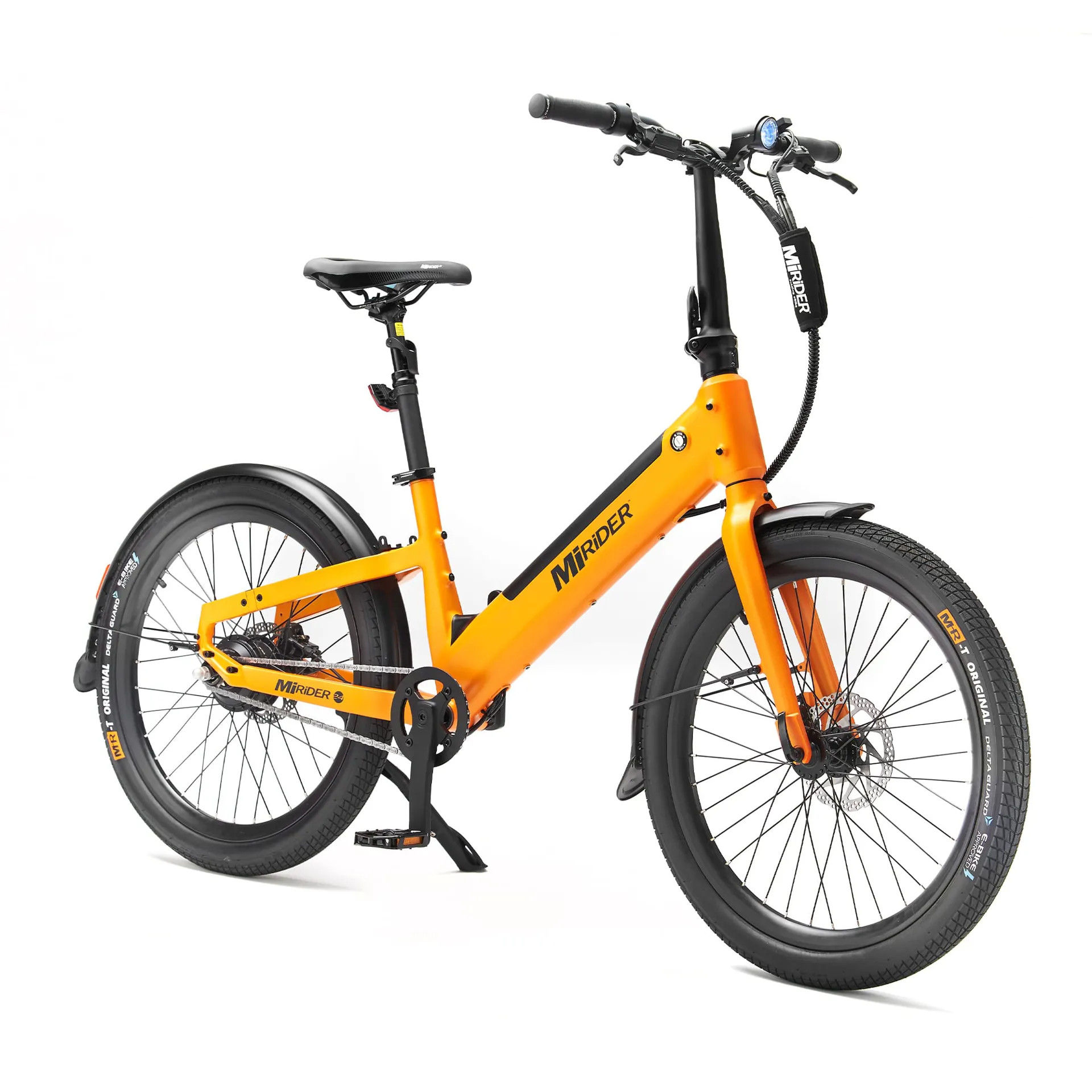 Mirider 24 Compact Electric Hybrid Bike - Ember Orange