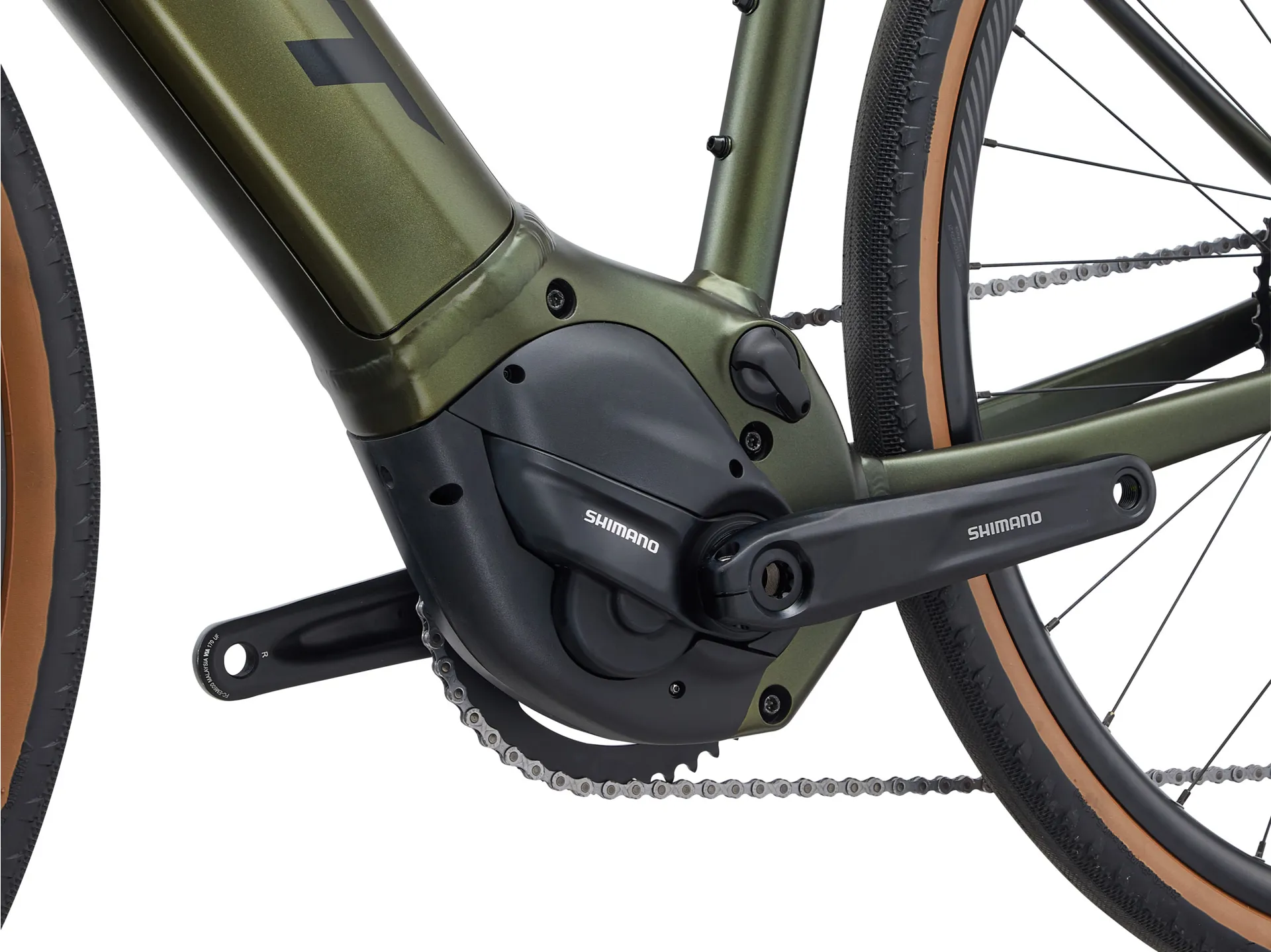 Giant Revolt E+ 1 2024 Electric Road Bike - Phantom Green