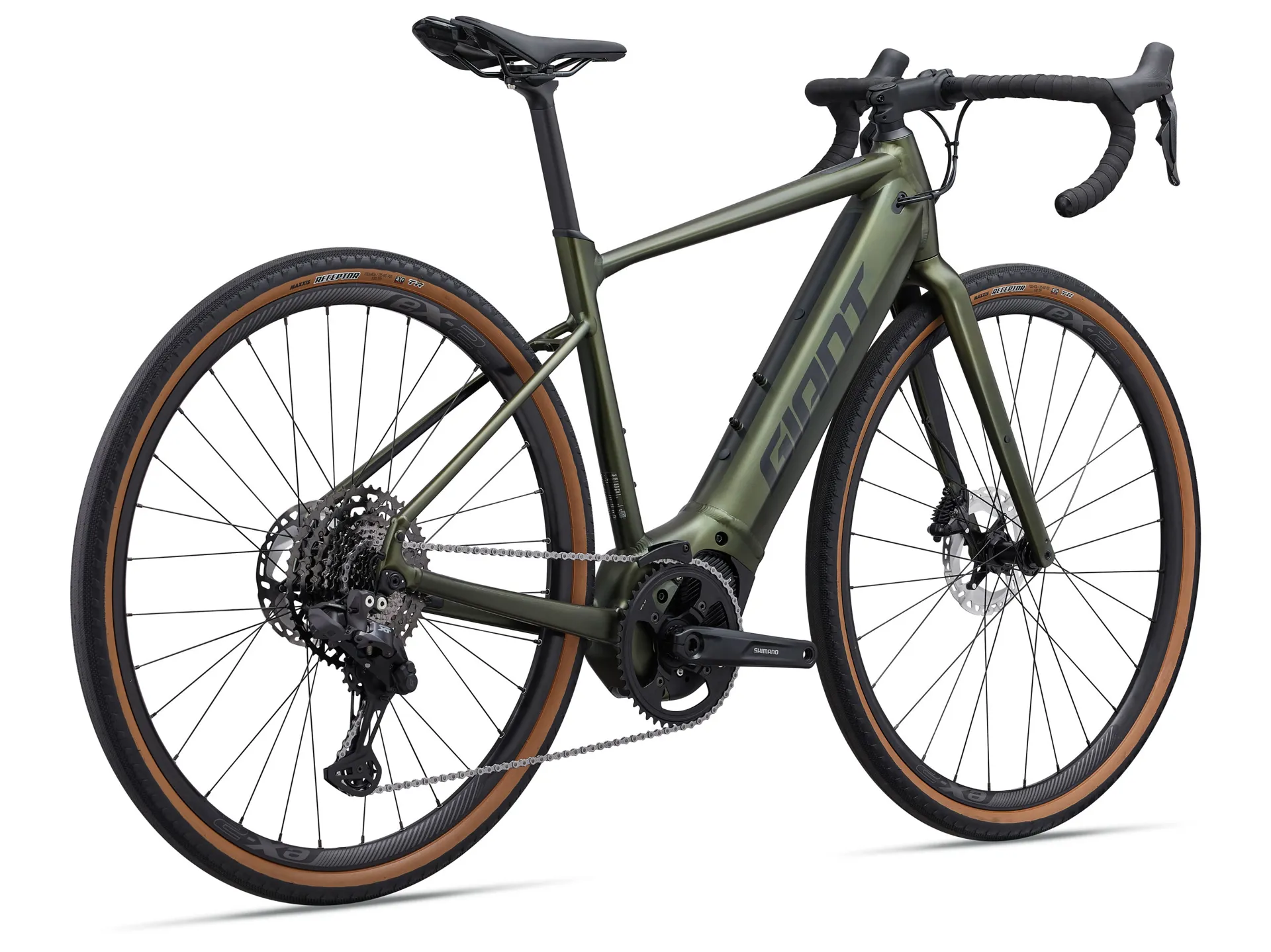 Giant Revolt E+ 1 2024 Electric Road Bike - Phantom Green