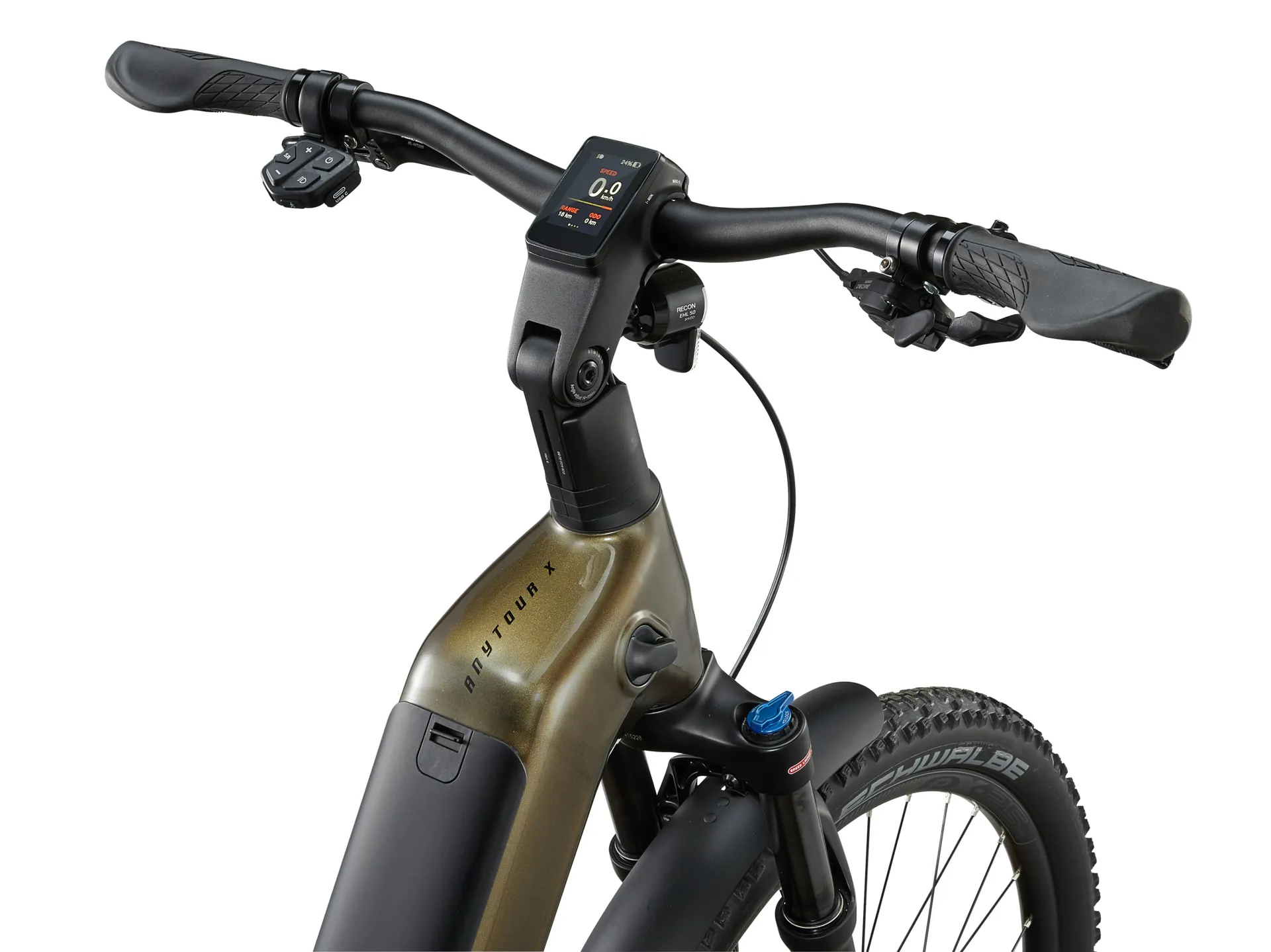Giant AnyTour X E+ 3 2024 Electric Hybrid Bike - Pyrite Brown
