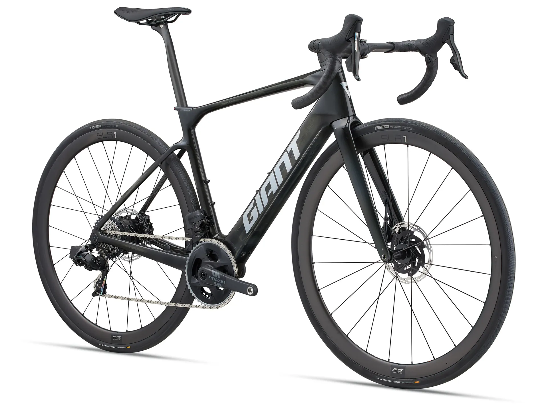 Giant Defy Advanced E+ Elite 1 2025 Electric Road Bike - Raw Carbon
