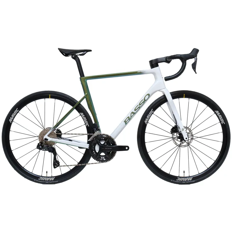 Basso Astra 105 Di2 Ksyrium30 2024 Carbon Road Bike - Pop Green