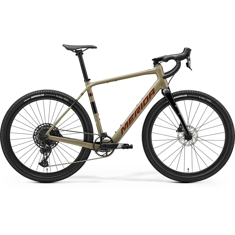 Merida eSilex + 600 2025 Electric Gravel Road Bike - Green/Bronze