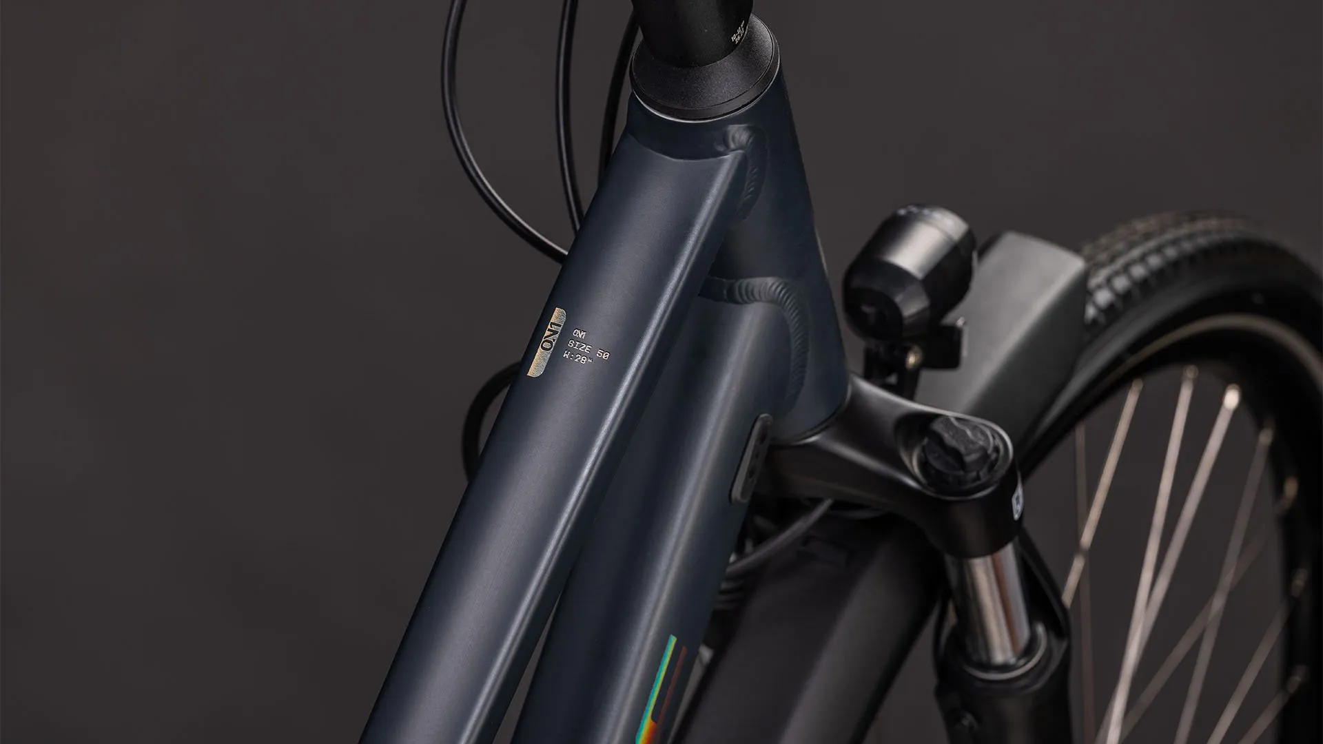 Cube Touring One Trapeze 2026 Hybrid Bike - Night/Chrome