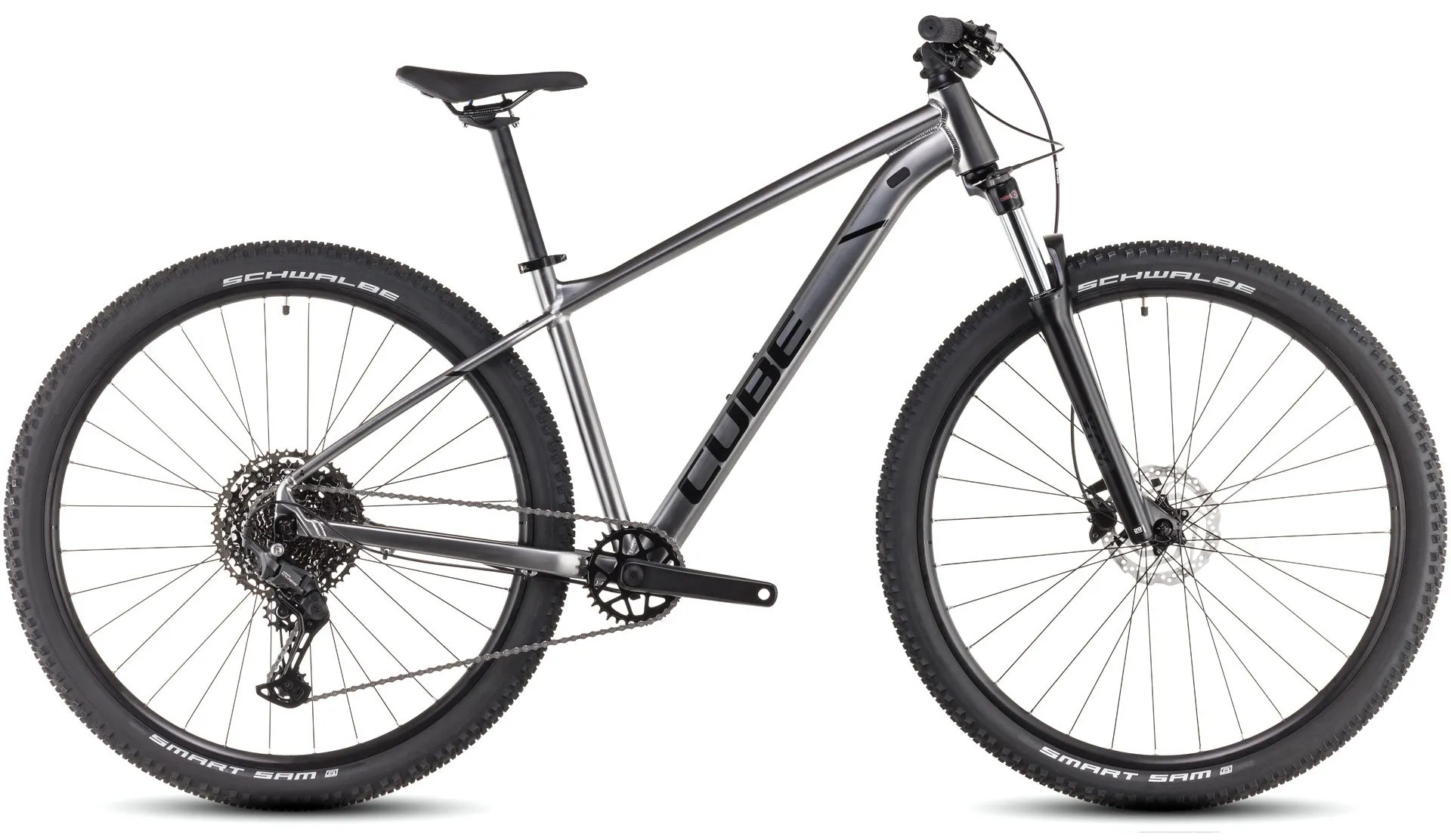 Cube Aim SLX 27.5/29er 2025 Hardtail Mountain Bike - Slate Black/Black