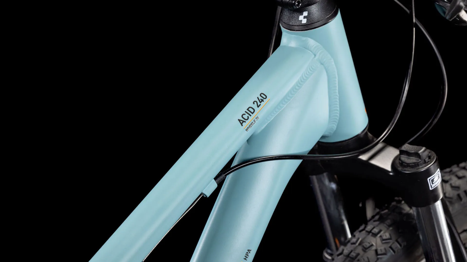 Cube Acid 240 Disc 24w 2025 Kids Mountain Bike - Teal Blue/Orange