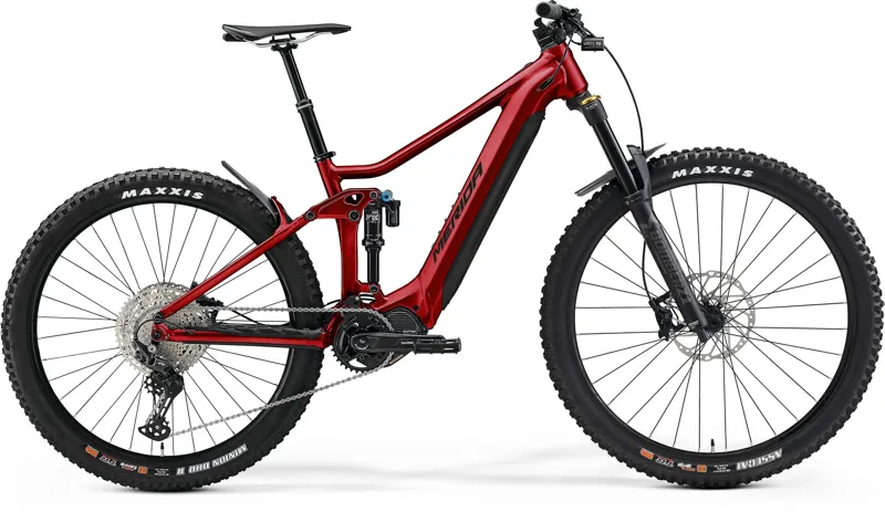 Merida eOne-Sixty 700 2024 Electric Full Suspension MTB - Red/Black